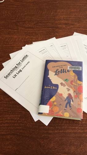 Searching for Lottie Lit Log (novel study) by MrsDsEducationalTools