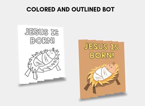 Birth of Jesus Christmas Nativity Agamograph Sunday School Craft