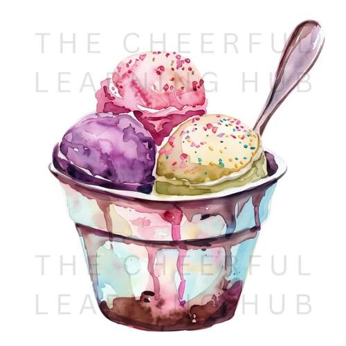 Ice Cream Clipart | 30 PNG Watercolor Summer Ice Cream Images ...