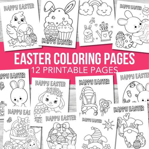 easter coloring sheets for preschool