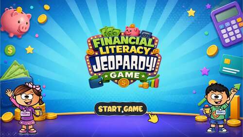 Financial Literacy Jeopardy | Money and Budgeting PowerPoint | Grades 3-5