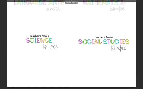 Teacher Planner - NEON Edition! - Printable and Editable for EACH YEAR!