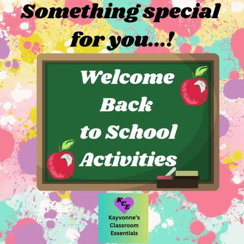 Grades 1-3 Back to School | Get to Know You | Icebreaker Activities ...