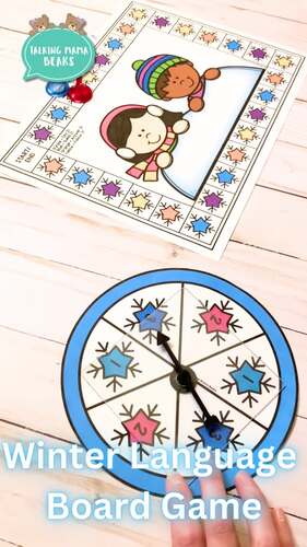 Winter Language Game by Talking Mama Bears | TPT