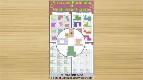 Area and Perimeter of Rectilinear Figures by Jeff's Notebooks | TPT