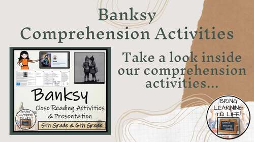 Banksy Close Reading Passage & Comprehension Activities | 5th–6th Grade