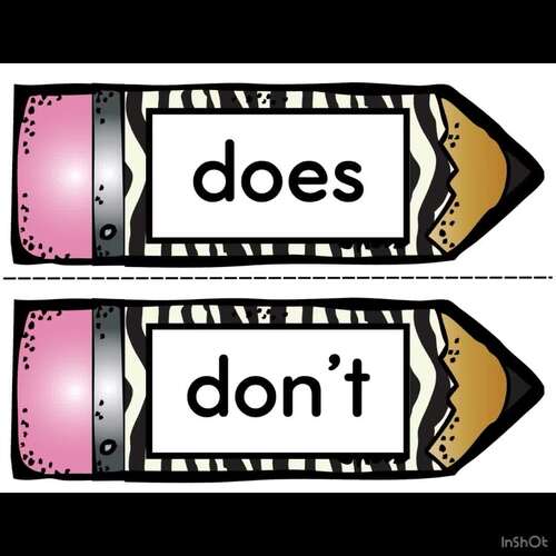 2nd Grade Dolch Sight Words – Back to School Word Wall Zebra Pencil Theme