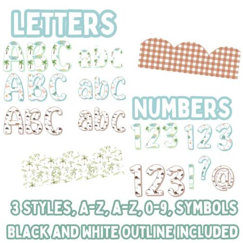 Dinosaur Bulletin Board Letters and Border Bundle for the Dinosaur ...