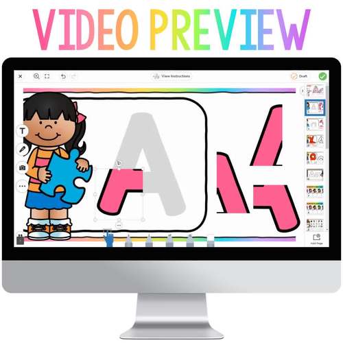 Letter of the Week Aa - SeeSaw™ | PowerPoint by The Bilingual Rainbow