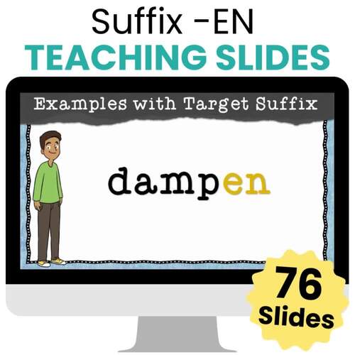Suffix -EN Teaching Slides & Guided Notes with Practice by Jennifer Findley