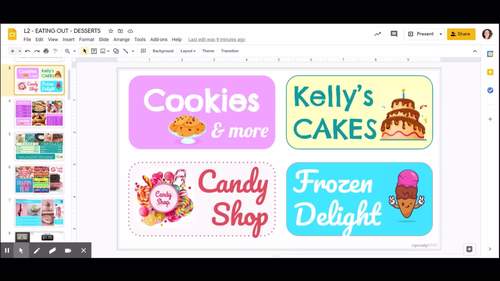 Dollar Up - Ordering from a Dessert Menu - Special Education by ...