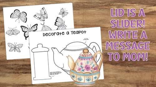 Mother's Day Craft, Printable Mother's Day Teapot Paper Craft | TPT