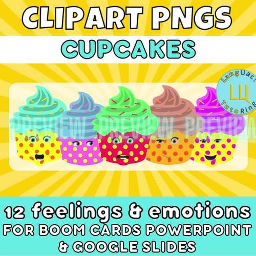 Cupcake Clip Art (animated gifs) set 2 by Teachers Resource Store