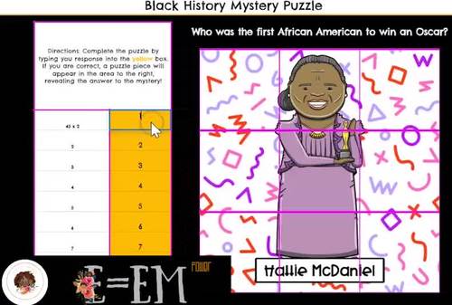 Black History Mystery Puzzle - Create Your Own Questions | TPT
