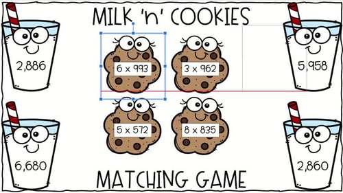 3 Digit by 1 Digit Multiplication Matching Game - Digital and Printable ...