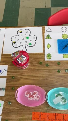 St. Patrick's Day Centers Packet for older toddlers and Preschoolers