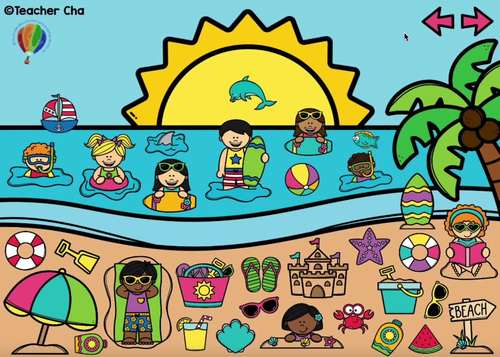 I Spy + Visual Memory: Summer 1 to 3 Item Recall (BOOM Cards™ Distance ...