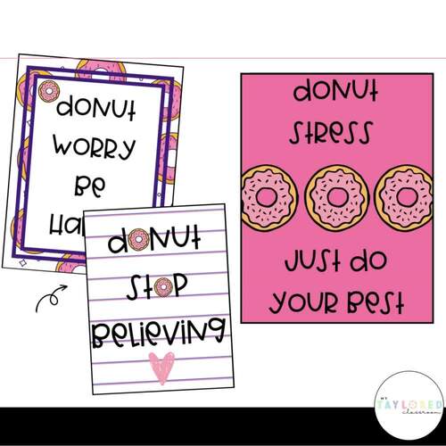 Donut Classroom Posters | Donut Classroom Decor by My Taylored Classroom