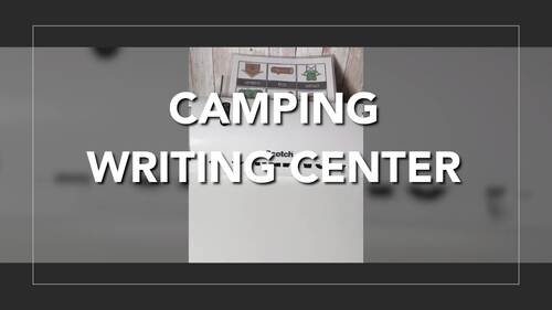 Camping Writing Activities For Writing Stations With Vocabulary Word ...