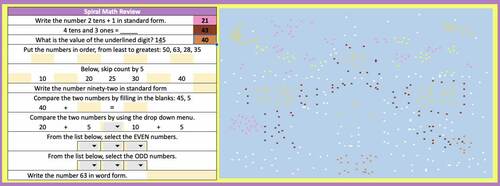 CHRISTMAS Spiral Math Review for 1st or 2nd grade - Digital Pixels ...
