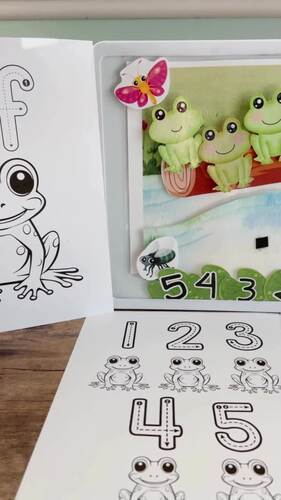 5 Green and Speckled Frogs Preschool Activity Packet by Ms Jessicas ...