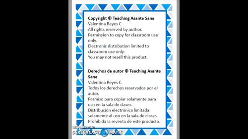 Winter in Spanish Vocabulary Activities and Games 2nd Grade by Pasito a ...