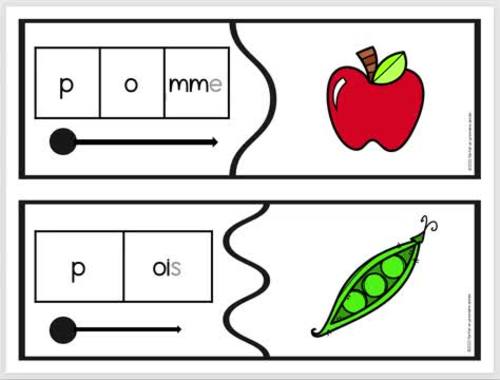 FRENCH Orthographic Mapping Puzzles La nourriture Casse-têtes ...
