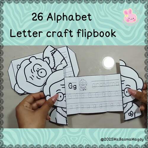 26 Letter craft/activity vocb. shape flipbook for kindergarten and ...