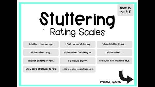 Stuttering Rating Scales for Boom Cards™ by Martha Speech | TpT
