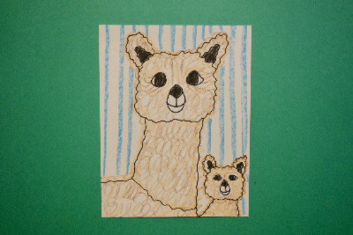 Let's Draw a Mama Llama & Baby! by Patty Fernandez Artist | TpT