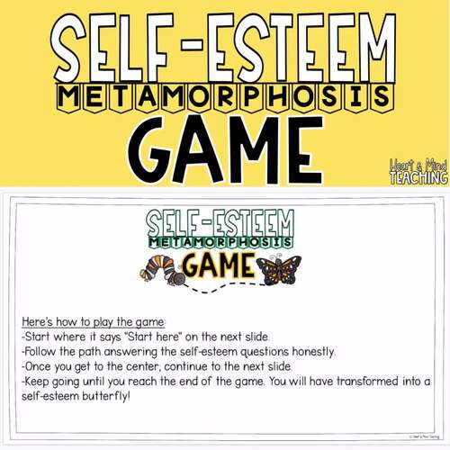 Self-esteem Game - Printable & Digital by Heart and Mind Teaching