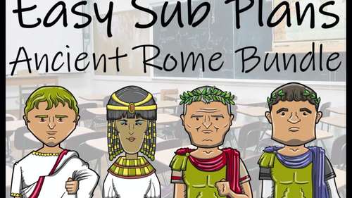 Emergency Sub Plans | Ancient Rome Bundle | 5th Grade & 6th Grade