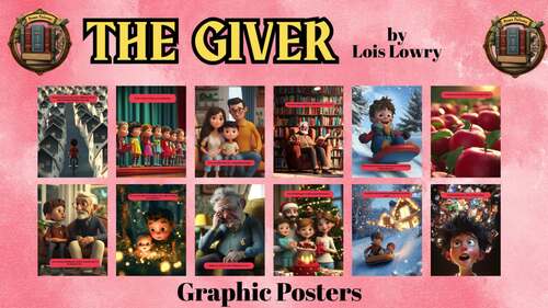 THE GIVER by Lois Lowry-PDF PNG Graphic Posters-Classroom Decor ...