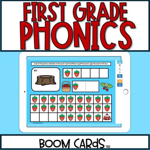 1st Grade Phonics Review Spring BOOM Cards™ Silent E Practice Blends ...