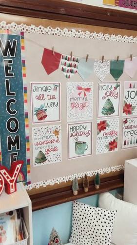 Christmas Classroom Posters | Bulletin Board Decor | Holiday Theme
