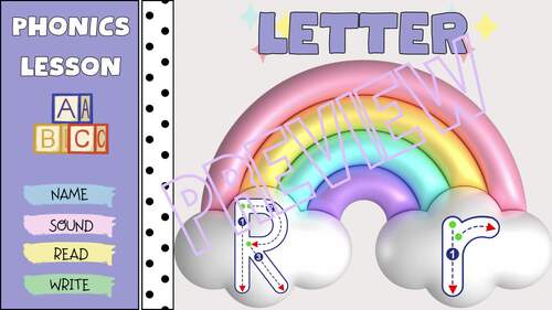 Phonics Letter 'R' 'r' - Complete Workshop Model PowerPoint Lesson
