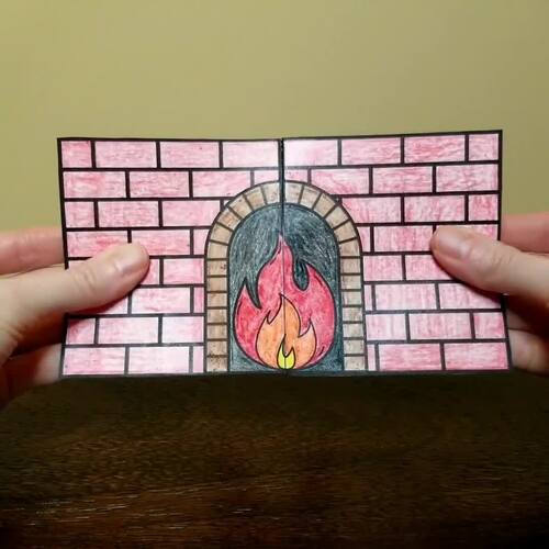 The Fiery Furnace Folding Suprise Bible Craft Kids Sunday School Lesson ...