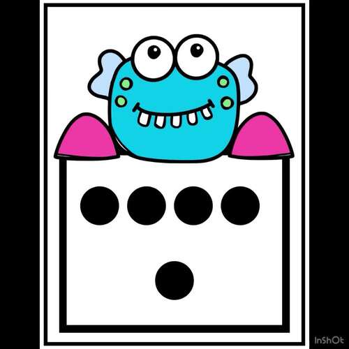 Subitizing Monster Math Talk Prompts – Kindergarten and 1st Grade