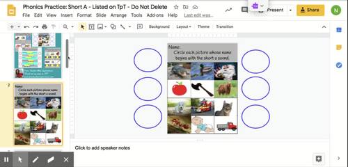 Printable PDF Phonics Practice: Short A *6 Worksheets/activities