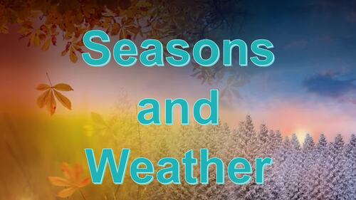 Seasons and Weather: A Captivating PowerPoint for 1st to 3d Grade ESL ...