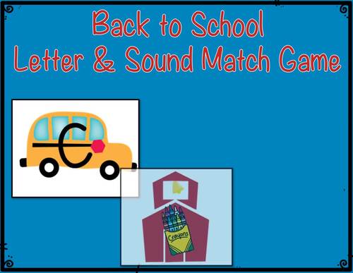 Kindergarten Back to School Themed Literacy & Math Centers & Activities