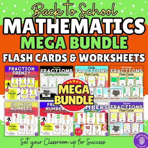 Engaging & Interactive Back to School Mathematics Activities MEGA Bundle