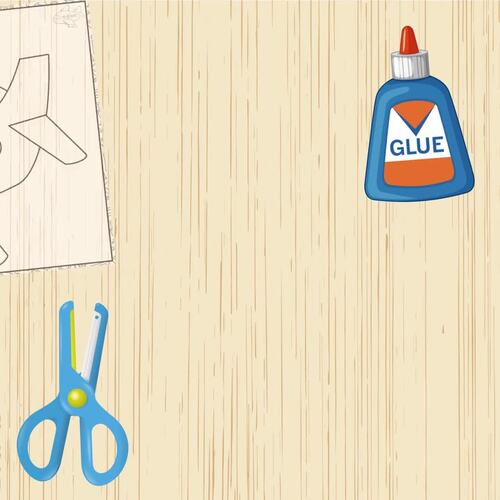 Airplane Craft Template–Build an Airplane-Transport Craft-Cut & Paste ...