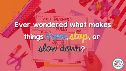 Force and Motion: Gravity, Push and Pull: Worksheets, Sorting ...