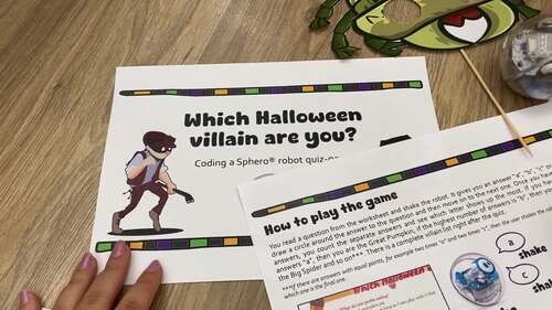 Sphero® coding a quiz and a game Which Halloween villain are you
