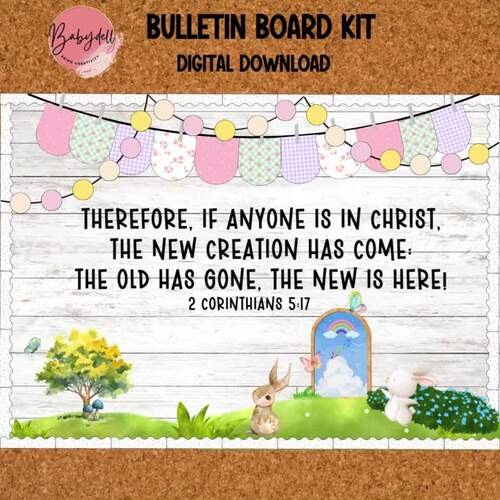 New Year Bible Verse bulletin board Christian Classroom Decor by ...