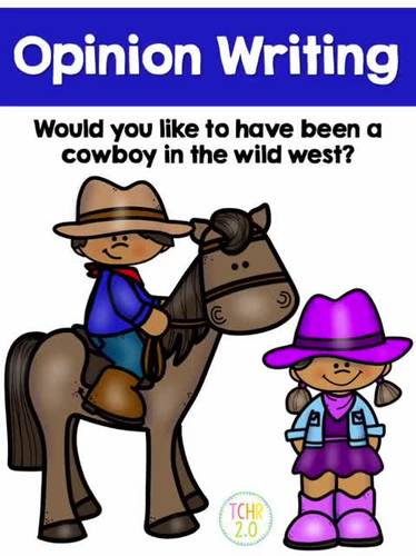 Opinion Writing Cowboys by TCHR2.0 | TPT