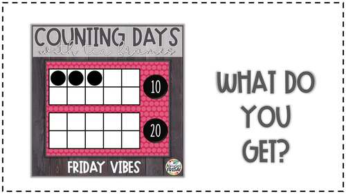 Counting Days of School | Ten Frames | Friday Vibes by Almost Friday