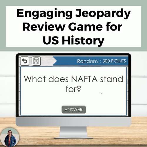 US History Review Game Social Studies Test Prep and End of Year Review