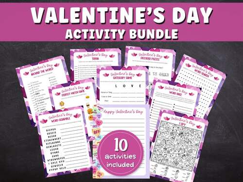 Valentines Day Activity Bundle by StudioKTX | TPT
